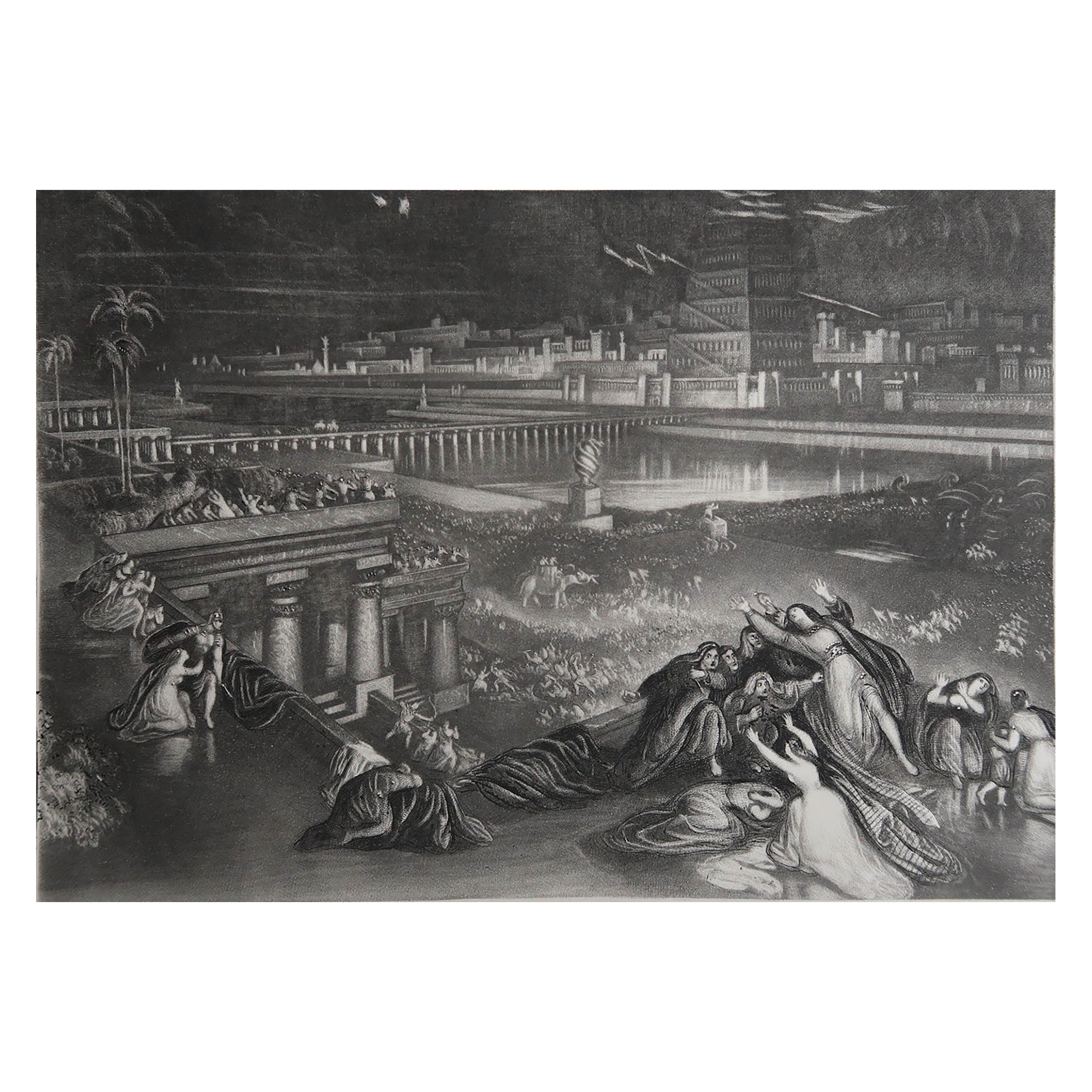 John Martin, Satan Tempting Eve, Mezzotint, 1827 For Sale at 1stDibs