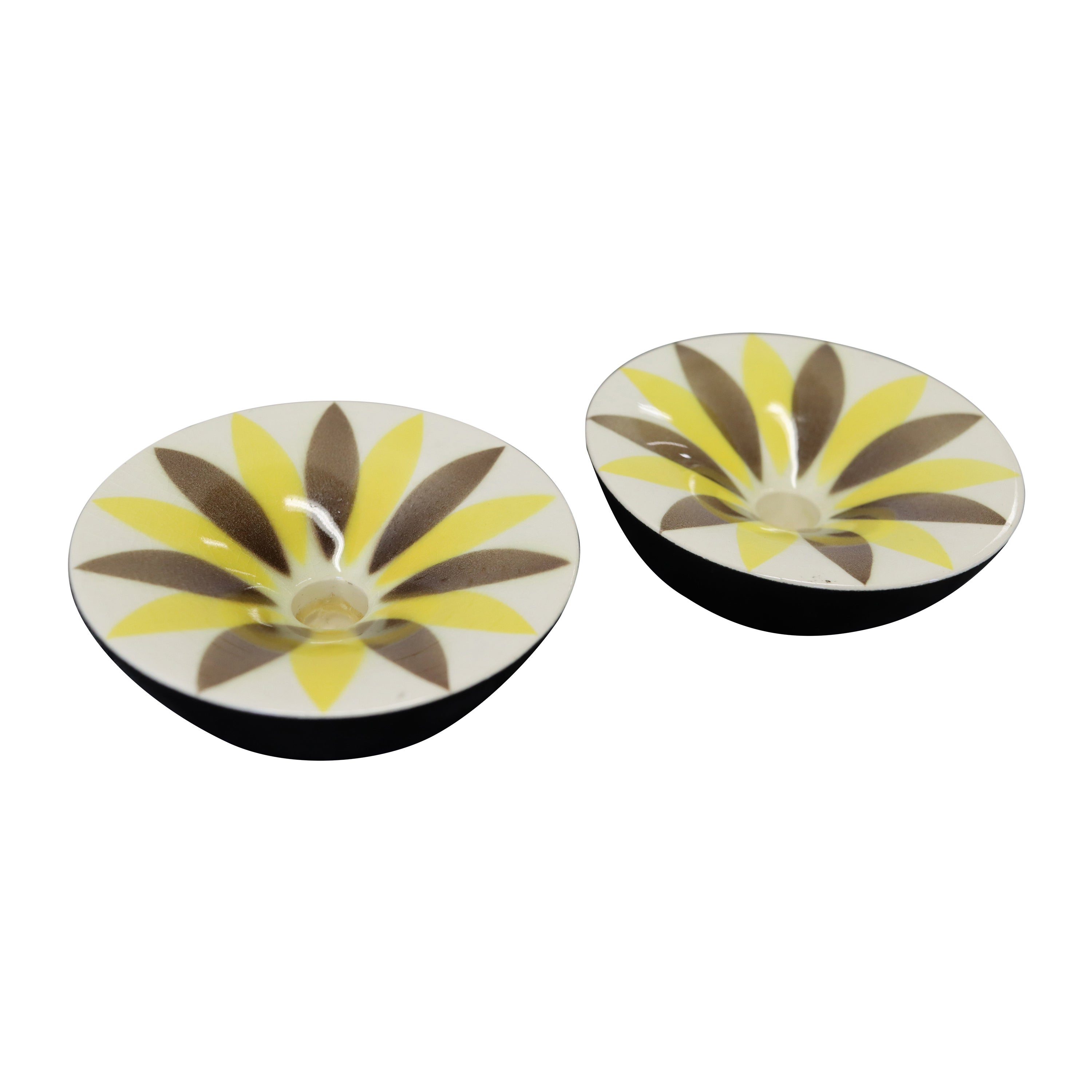 Stephane Rondel Aluminum Candlestick Holders, Pair For Sale at 1stDibs