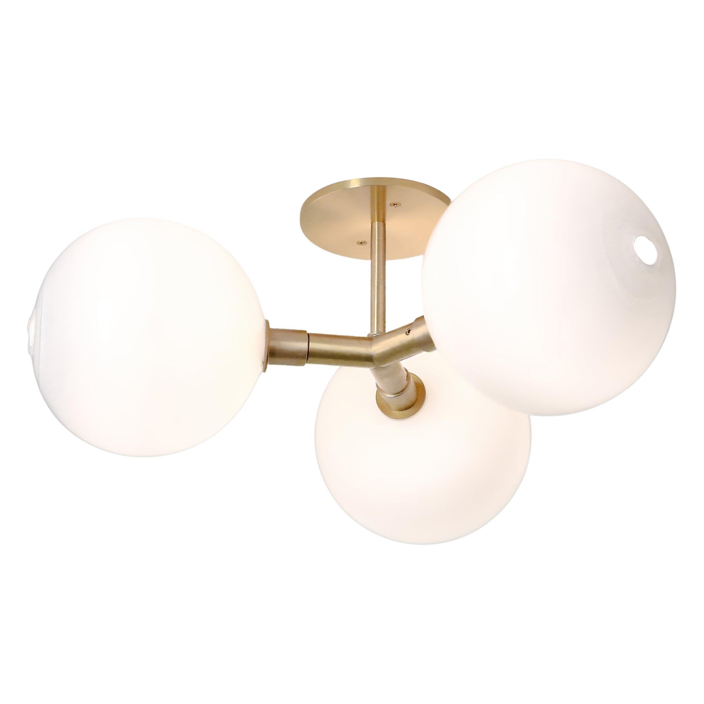 Large White Stem 3X Pendant Lamp by SkLO For Sale at 1stDibs