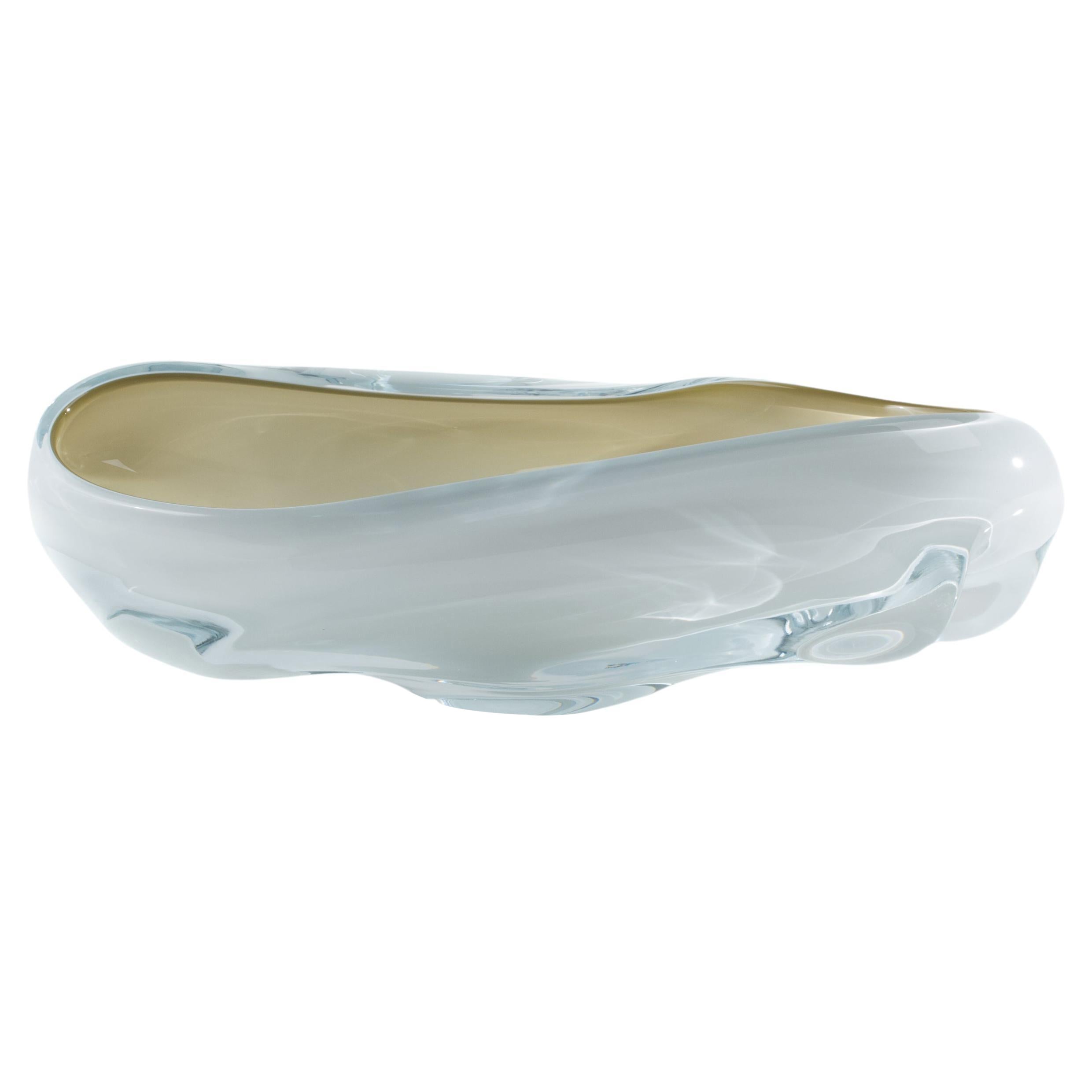 Long White Sway Bowl by SkLO For Sale at 1stDibs