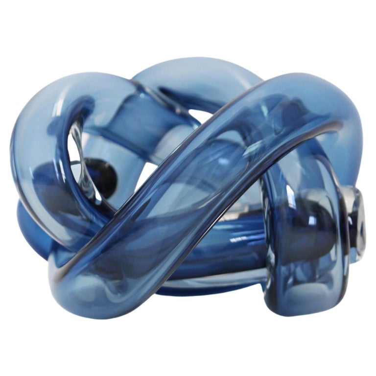 Steel Blue Wrap Sculpture by SkLO For Sale at 1stDibs