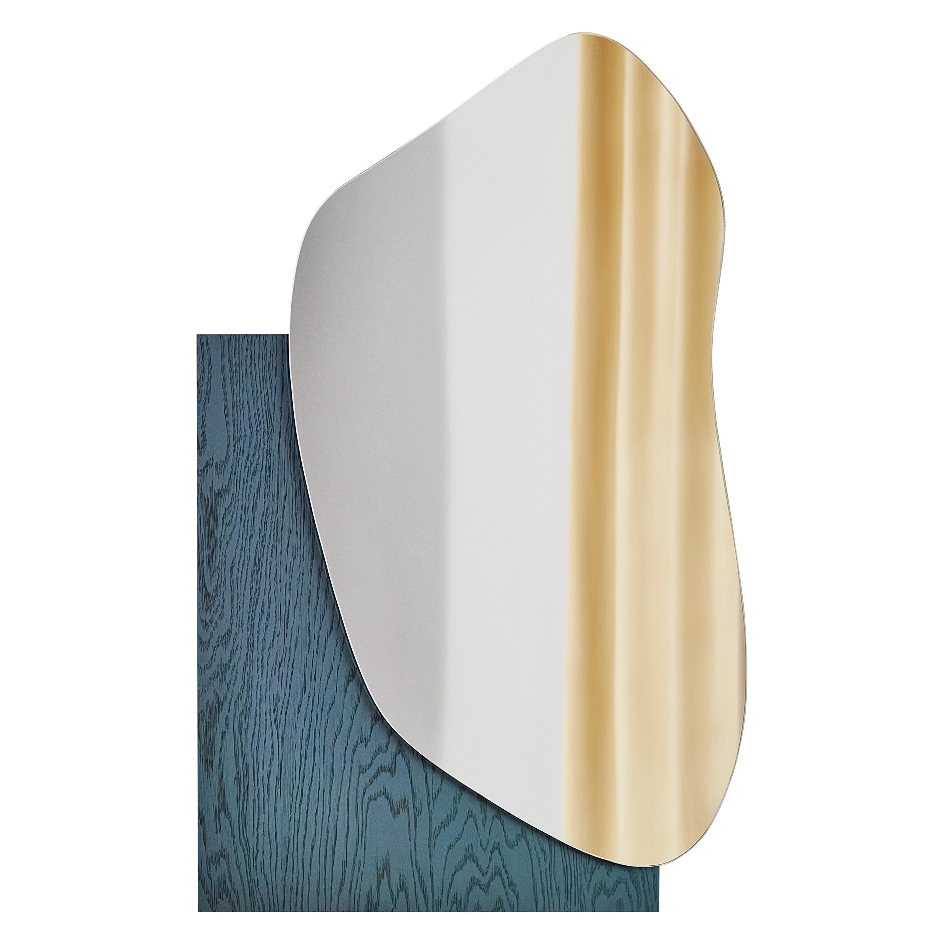 Veneered Wood Lake Mirror 1 by Noom For Sale at 1stDibs