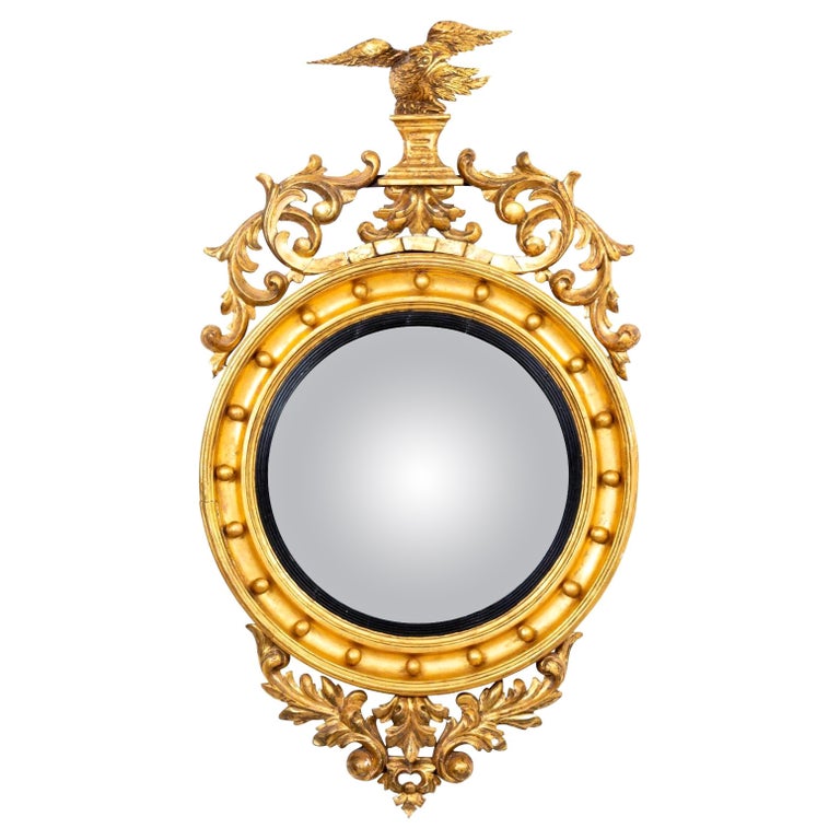 Regency Convex Mirror For Sale at 1stDibs