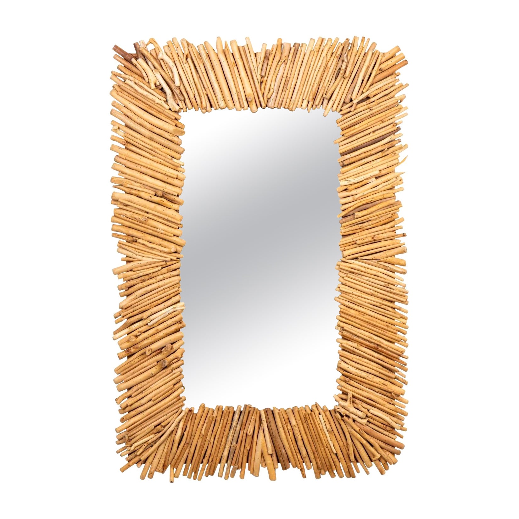 John Dickinson Plaster Twig Mirror at 1stDibs