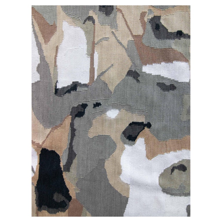 Medina Blanca Flatweave Rug by Eskayel For Sale at 1stDibs