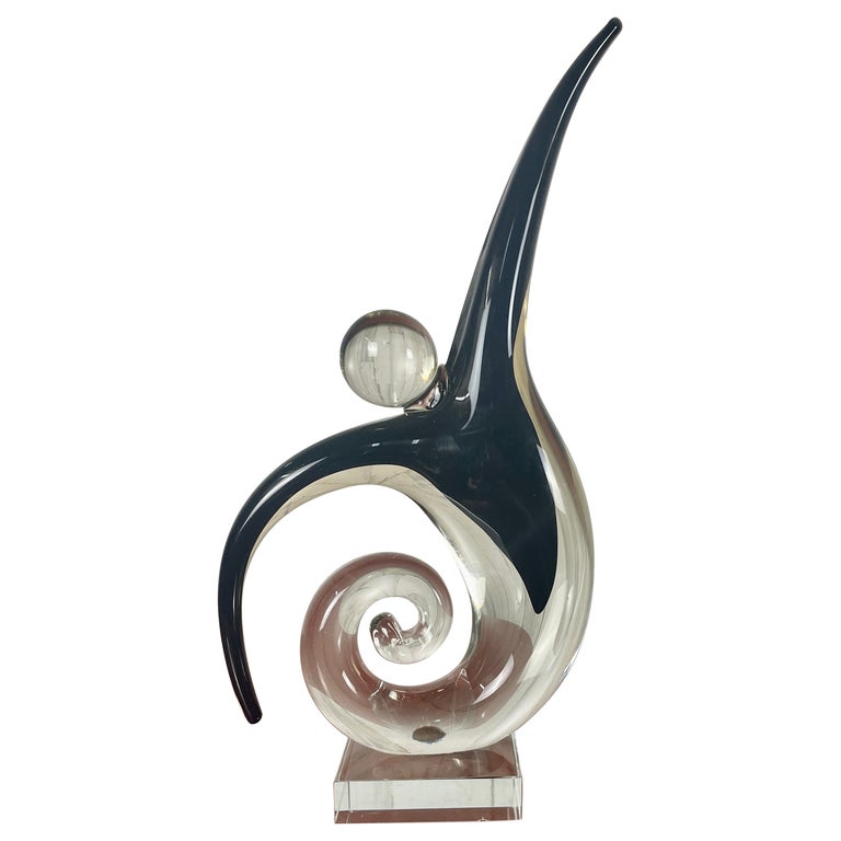 "Dancing" Glass Sculpture For Sale at 1stDibs