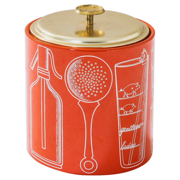 20th Century Piero Fornasetti Ice Basket Realized for Fiat, 1960s For ...