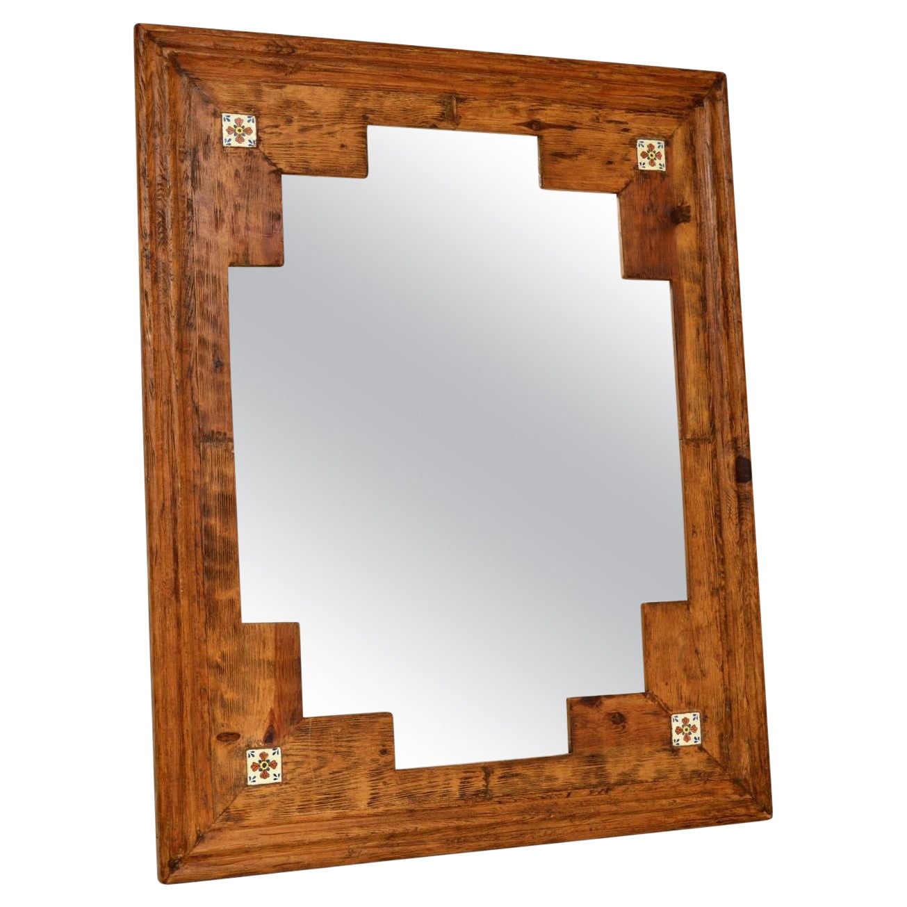 Large Mexican Tin-art Mirror at 1stDibs | large mexican mirror, mexican ...