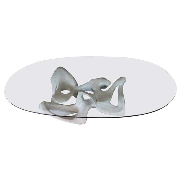 Italian Sculpture "Kamasutra" Coffee Table 20th Century Concrete ...