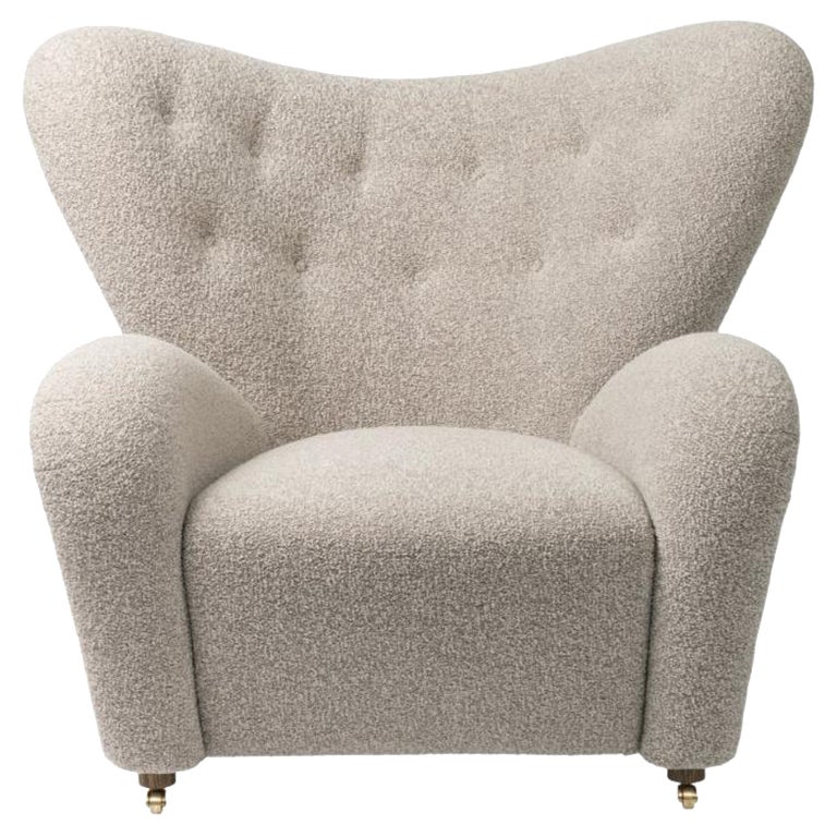 Dark Beige Sahco Zero the Tired Man Lounge Chair by Lassen For Sale at ...