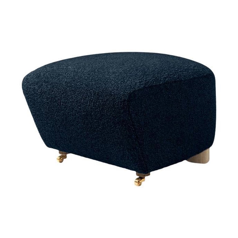 Blue Natural Oak Sahco Zero the Tired Man Footstool by Lassen For Sale ...