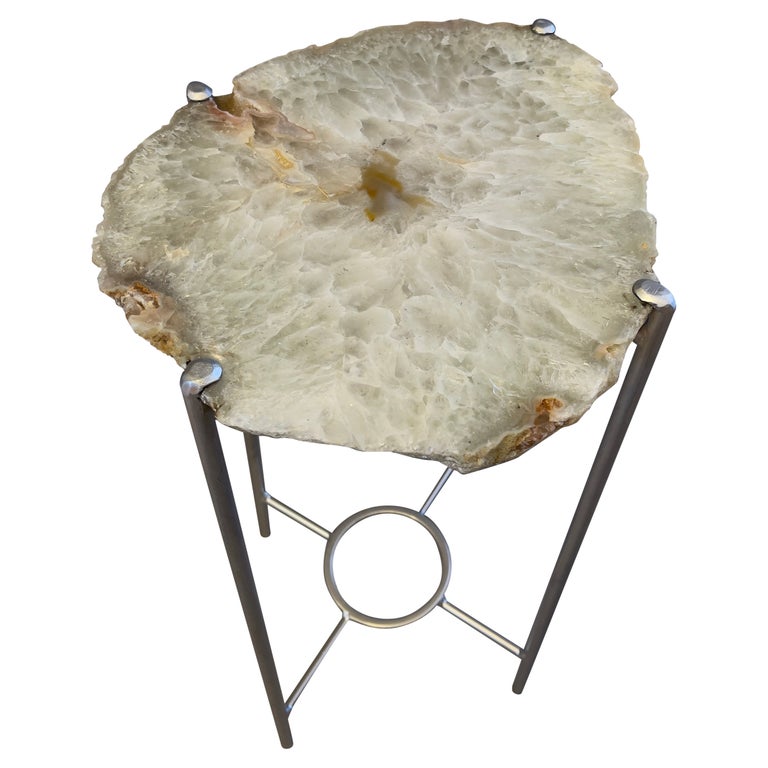 Unique Modern Geode Drinks Table For Sale at 1stDibs