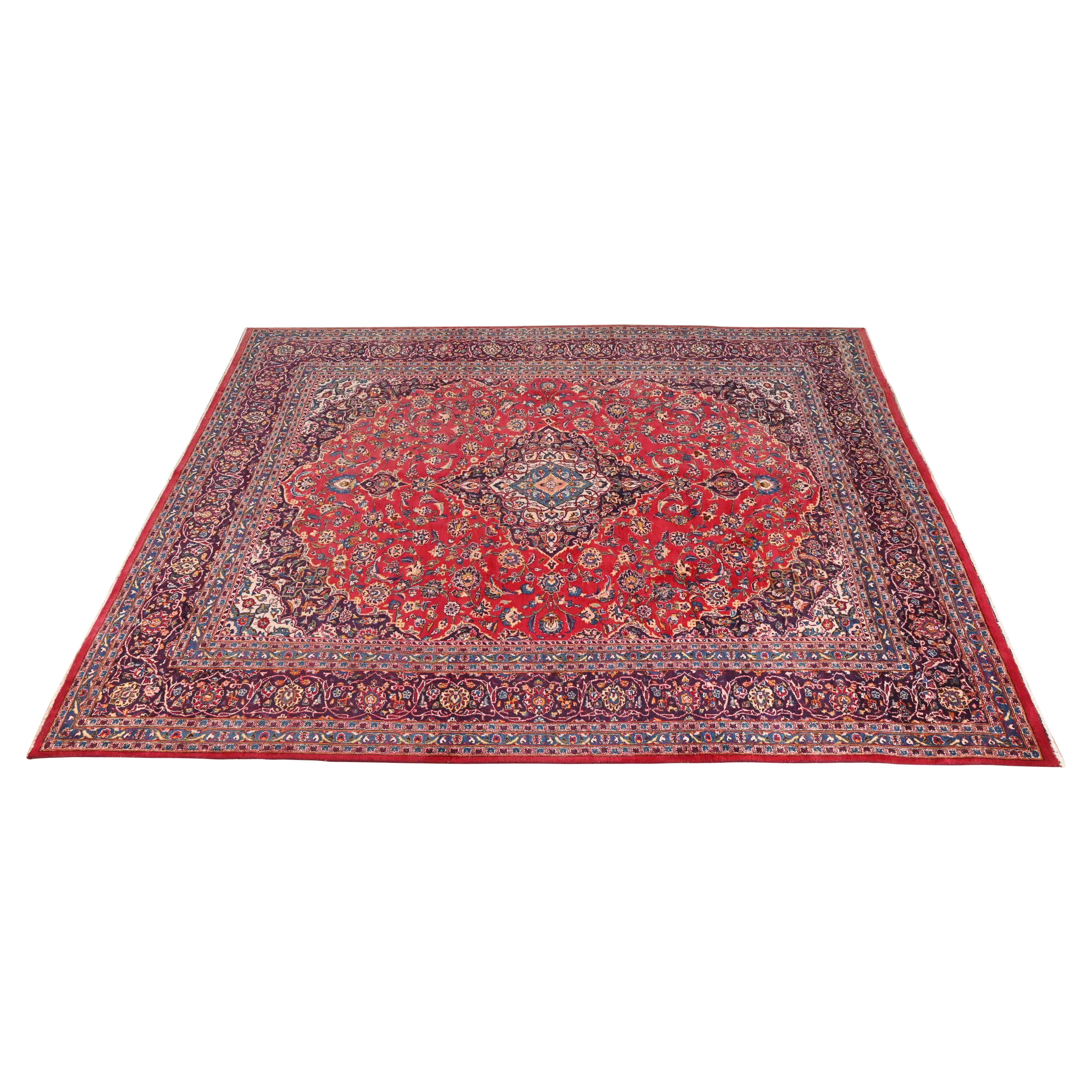 Persian Hand Knotted Jewish Scenery Wool Silk Tabriz Rug at 1stDibs ...