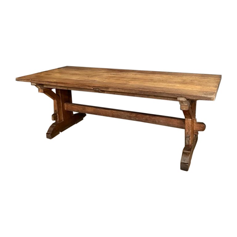 Lovely Original Color French Farmhouse Dining Table For Sale at 1stDibs