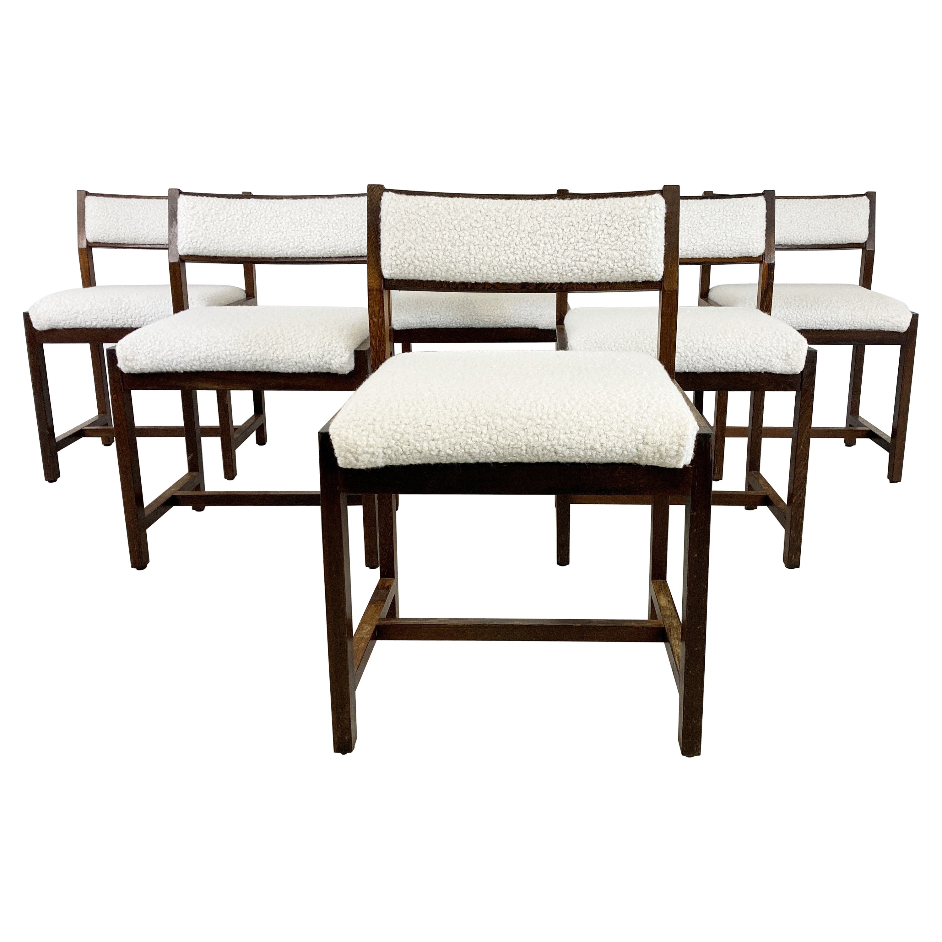 Wenge Wooden Dining Chairs by Spectrum, 1970s at 1stDibs