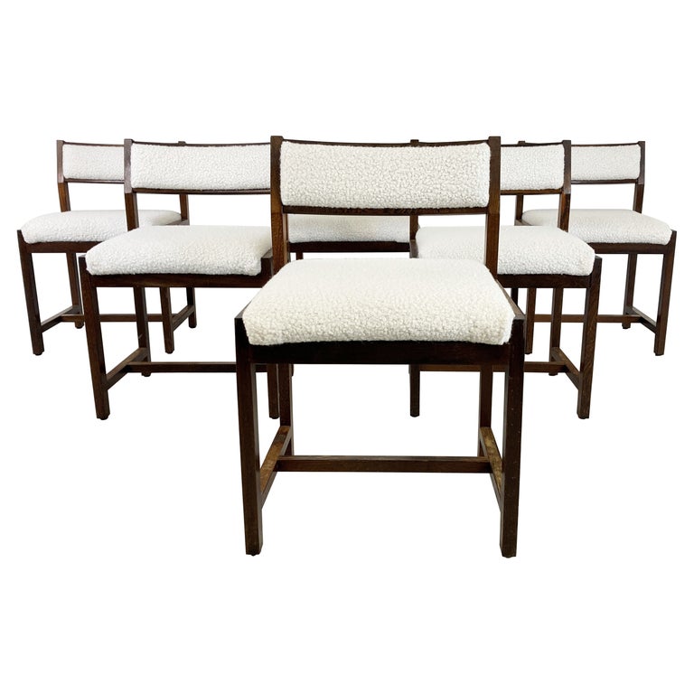 Wenge wooden dining chairs by Spectrum, 1970s For Sale at 1stDibs