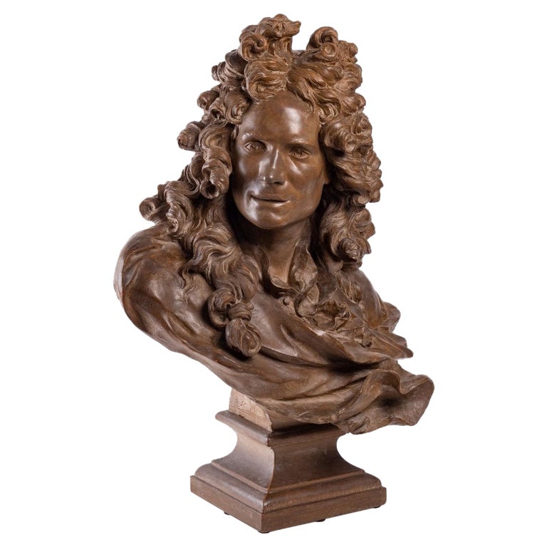 Large Terracotta, Corneille Van Clève, Jean-Jacques Caffieri, Period ...