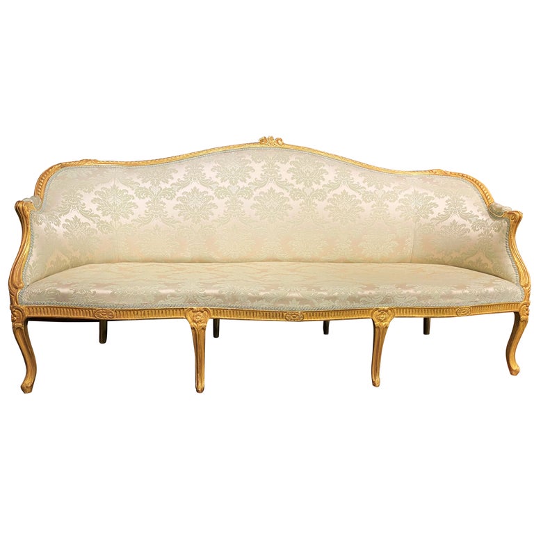George III Giltwood Settee in the Chippendale Manner, circa 1770 For ...