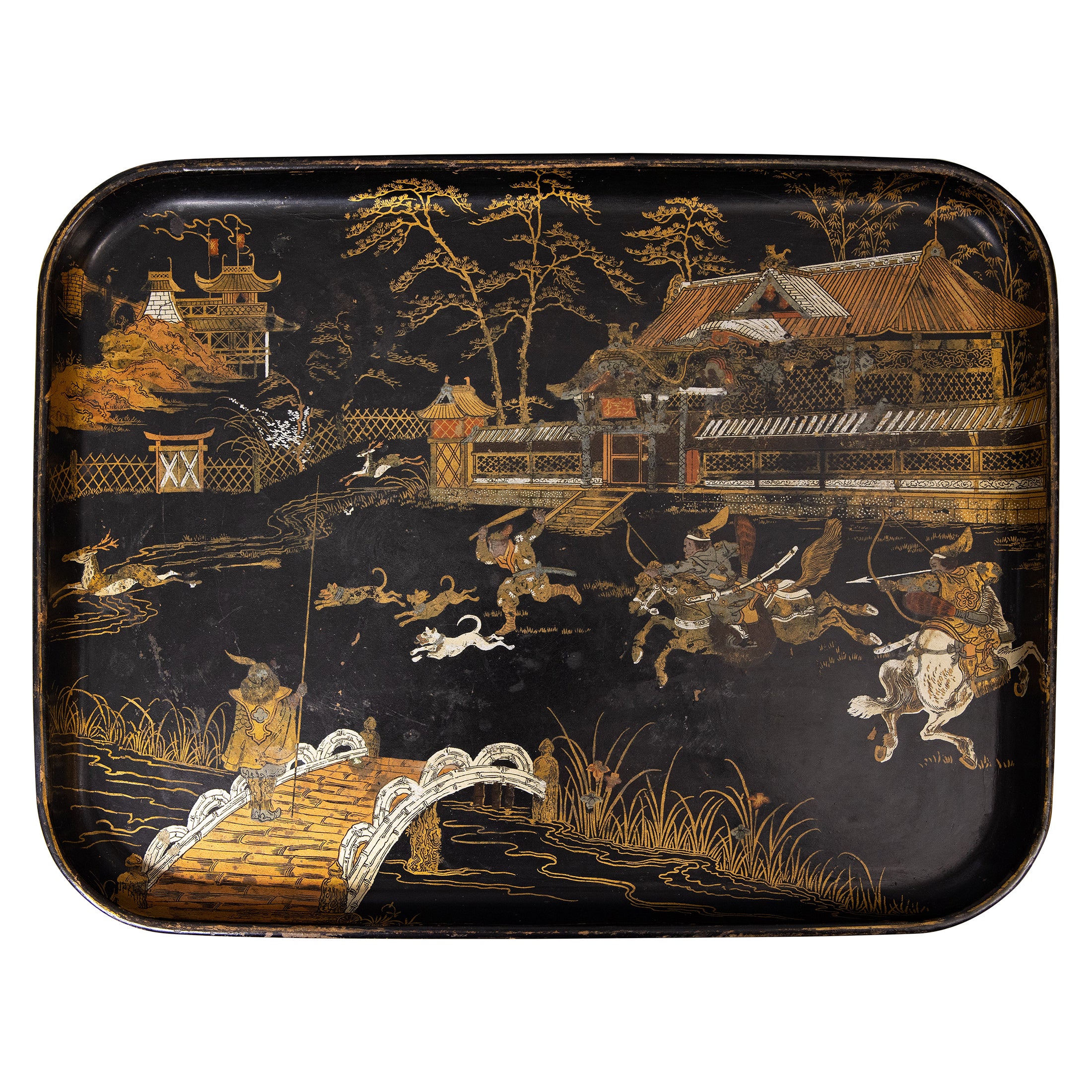 Good Regency Papier Mache Tray at 1stDibs