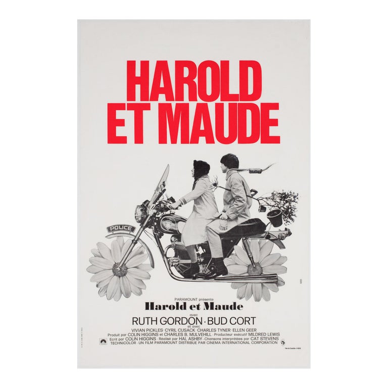 Harold and Maude 1972 French Petite Film Movie Poster at 1stDibs