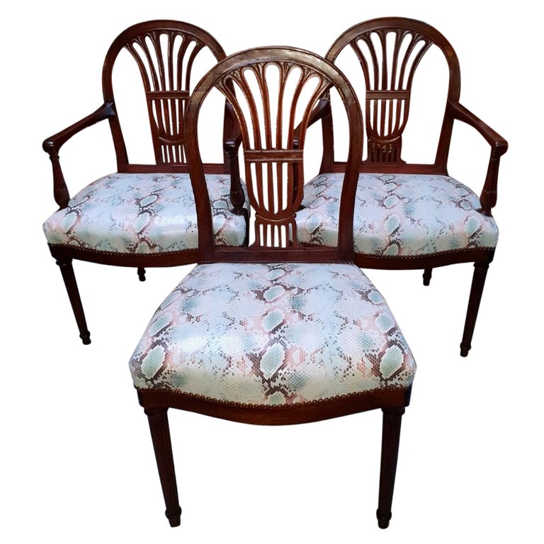 Paire de fauteuils et chaises estampillés Henri Jacob - Période : Louis ...