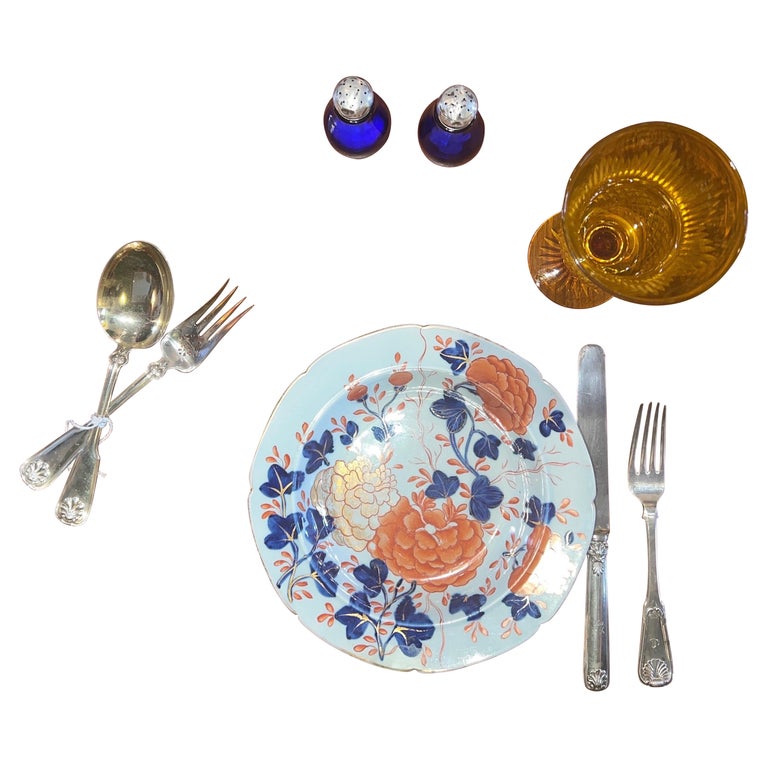 Mid-19th C. to 20th C. 13 Piece Mixed Dining Set for 2 by Vito Giallo ...