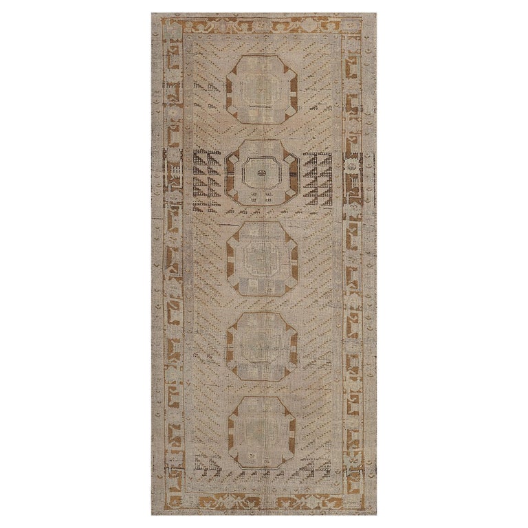Vintage Handwoven Geometric Turkish Anatolian Rug For Sale at 1stDibs
