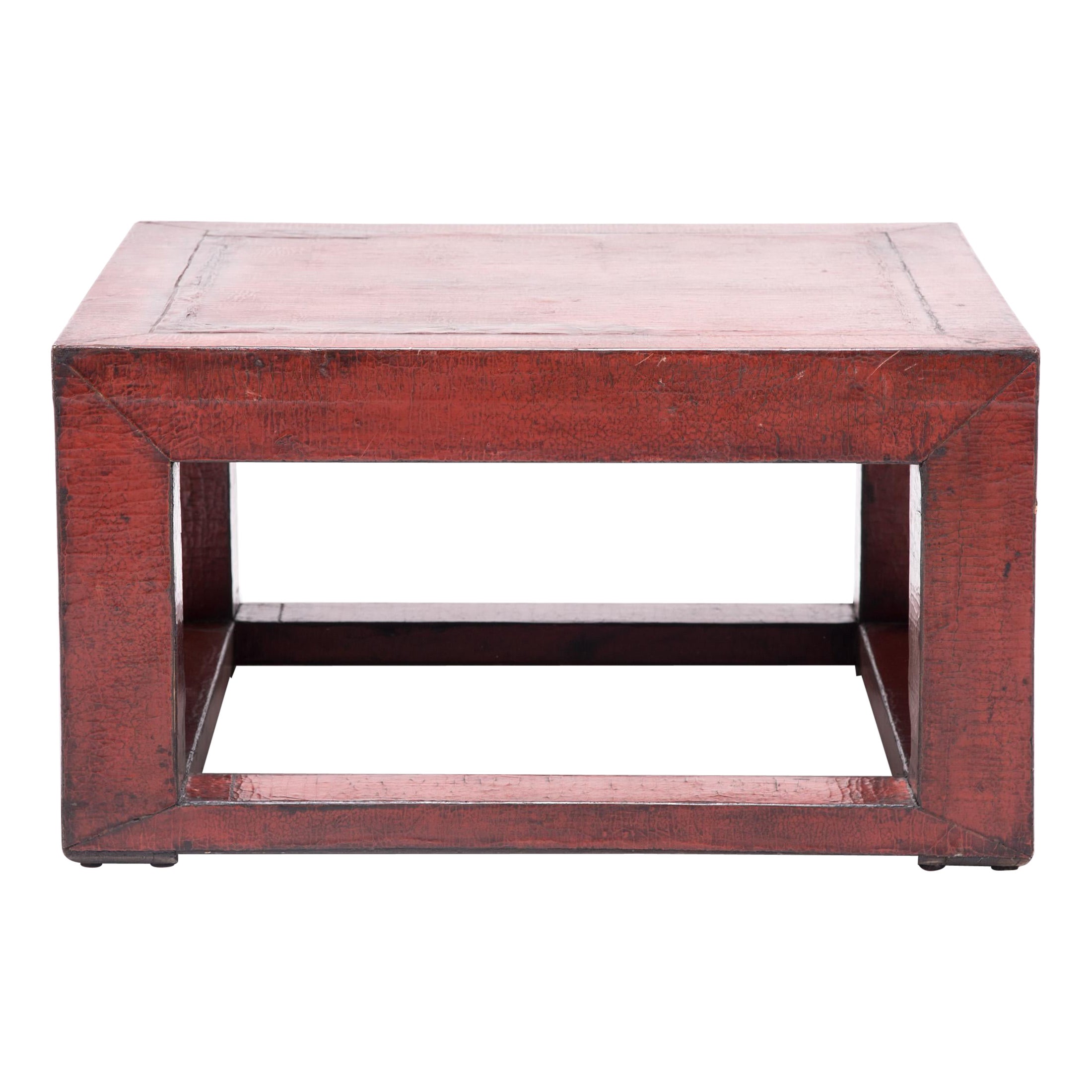 Chic Red Lacquer Scroll Coffee Table at 1stDibs | red lacquer coffee ...