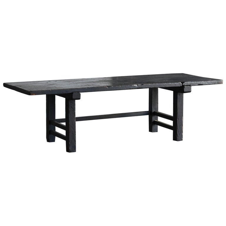 Japanese Antique Wooden Low Table /1800-1912 'Edo-Meiji Period'/Wabi ...