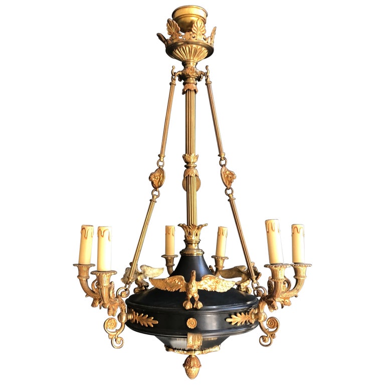 Large Empire Style Chandelier For Sale at 1stDibs