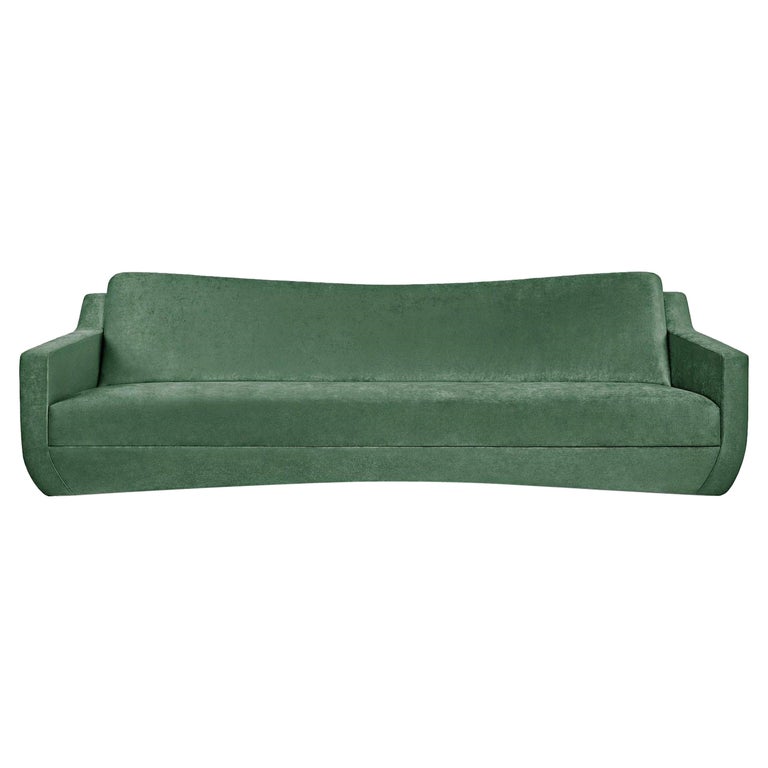Contemporary Sculptural Sofa with Discreet Seaming For Sale at 1stDibs
