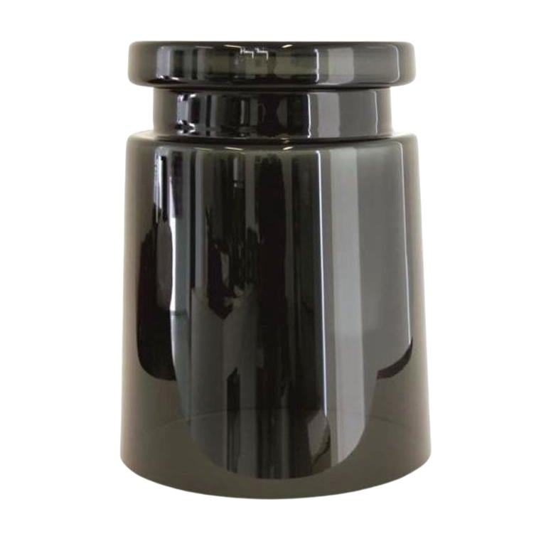 Tsjomoloenga Smoke Glass Side Table For Sale at 1stDibs