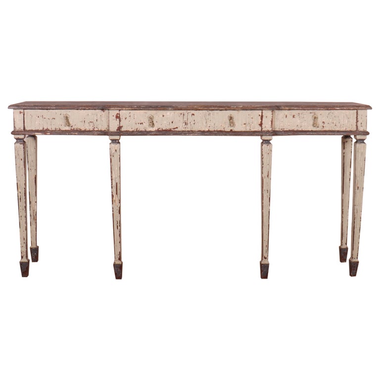 Spanish Breakfront Console Table For Sale at 1stDibs