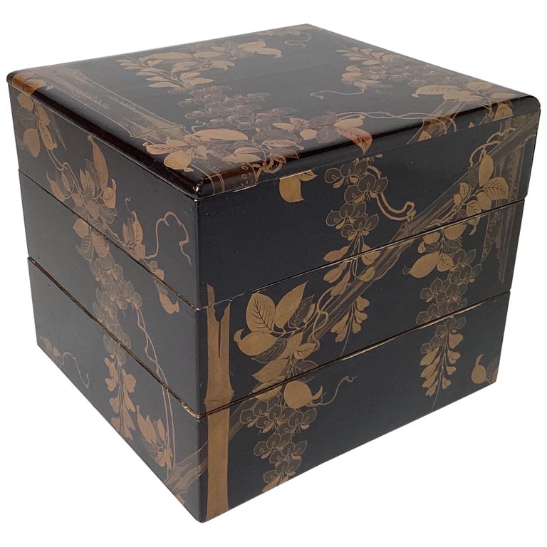 Japanese Meiji Period Suziribako Stacking Box For Sale at 1stDibs