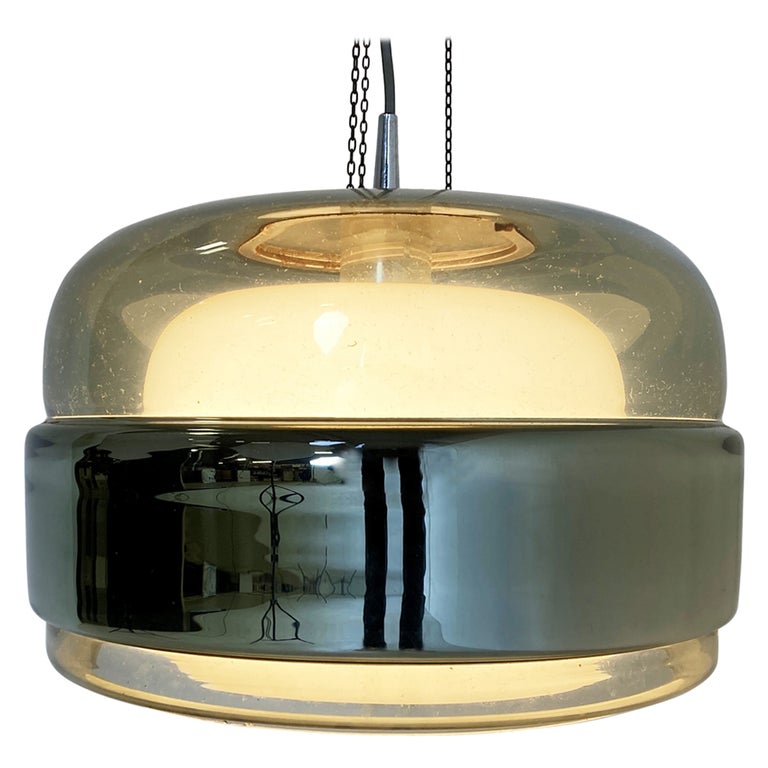 Vintage Glass Philips Pendant Light, 1960s For Sale at 1stDibs