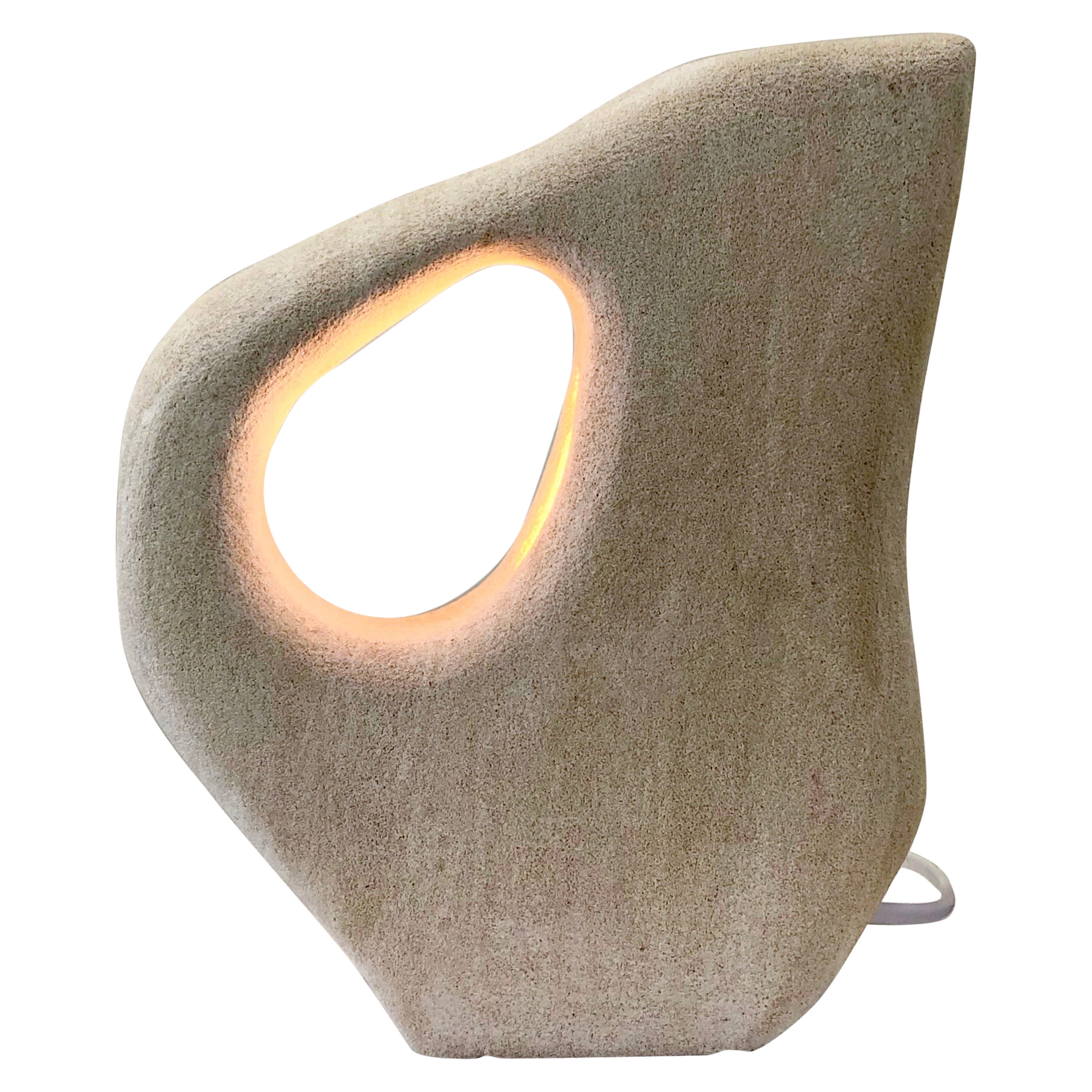 Limestone, Table Lamp, Michel Bonhomme, France, 2010 For Sale at 1stDibs