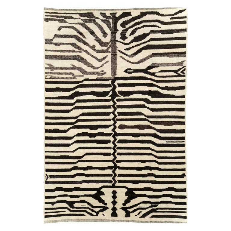 Galerie Shabab Collection New Handmade Turkish Zebra Print Room Size ...