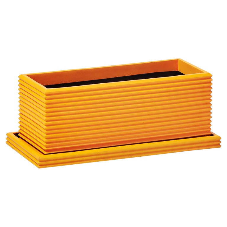 TFM Standard Wide Rectangular Planter (Orange) For Sale at 1stDibs