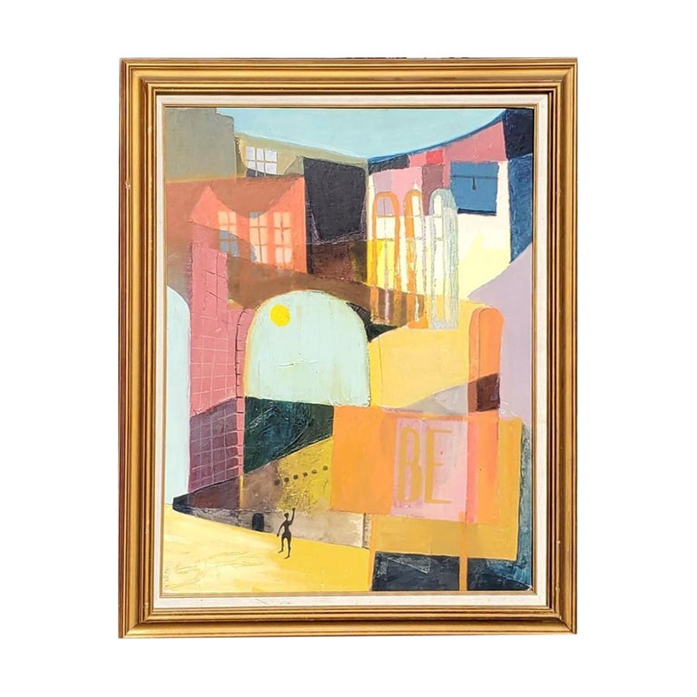 Original 1960s Oil Painting by Well Known Artist Nan Auldin with ...