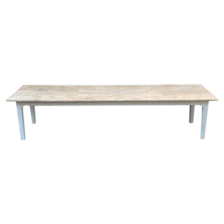 Long French Antique Table, Kitchen Island, Vintage For Sale at 1stDibs ...