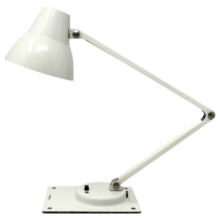 Vintage White Tensor Folding Desk Lamp For Sale at 1stDibs