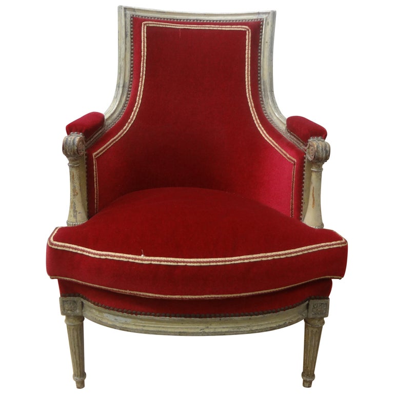 18th Century French Directoire Bergere For Sale at 1stDibs