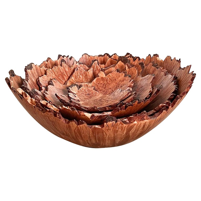 Set of Wooden Nesting Bowls by Mike Mahoney For Sale at 1stDibs