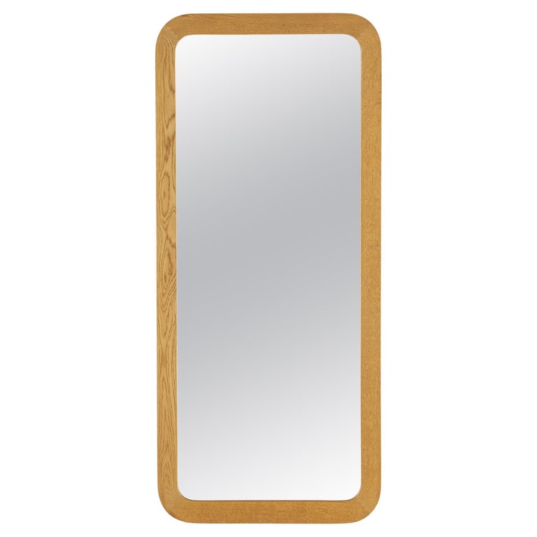 Oak Mirror by AB Glas and Tra Hovmantorp 1962 Marked For Sale at 1stDibs