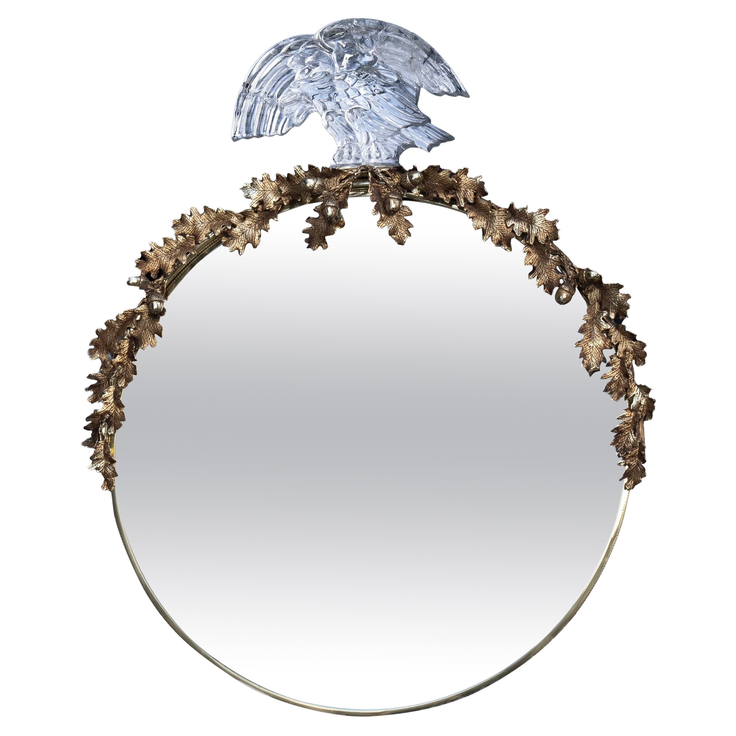Midcentury Brass Mirror from the Ritz Hotel, London For Sale at 1stDibs