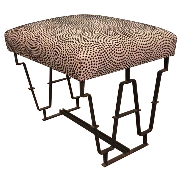 Art Deco Stool, Material Iron, Country France, 1930 For Sale at 1stDibs