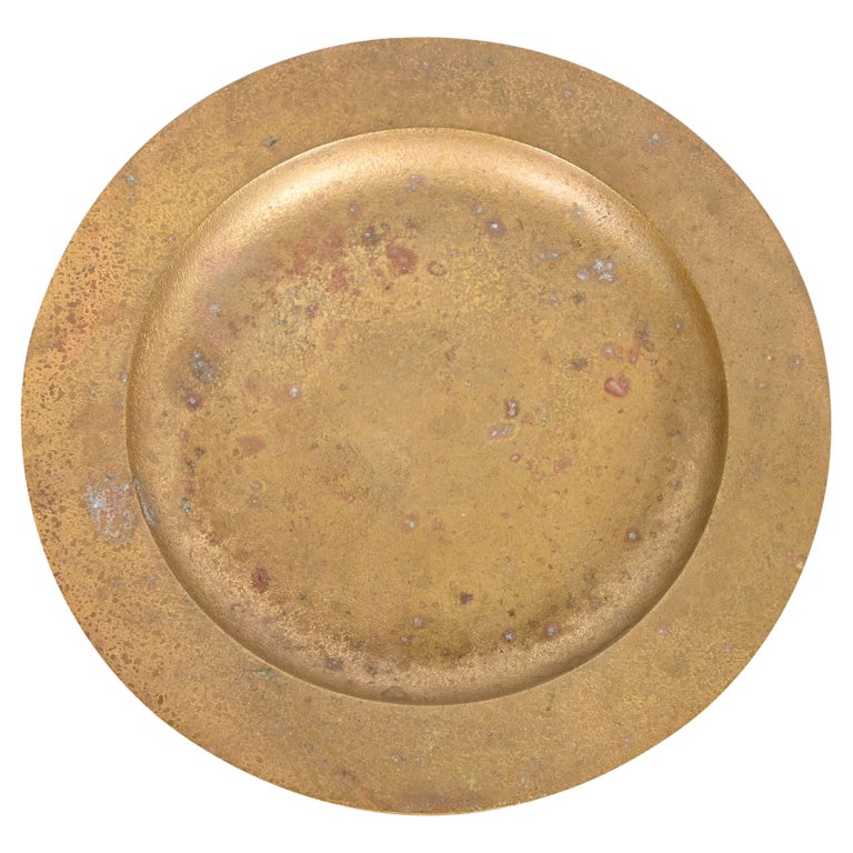 Tiffany Studios New York Bronze Doré Plate or Shallow Bowl For Sale at ...