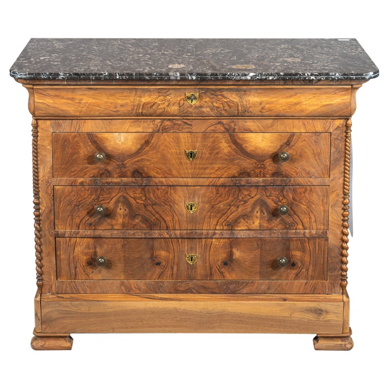 French Louis Philippe Period Walnut Bleached Commode For Sale at 1stDibs