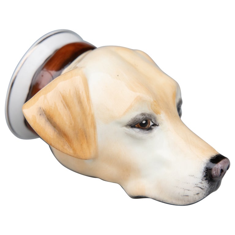 English Staffordshire Labrador Retriever Dog Equestrian Stirrup Cup For ...