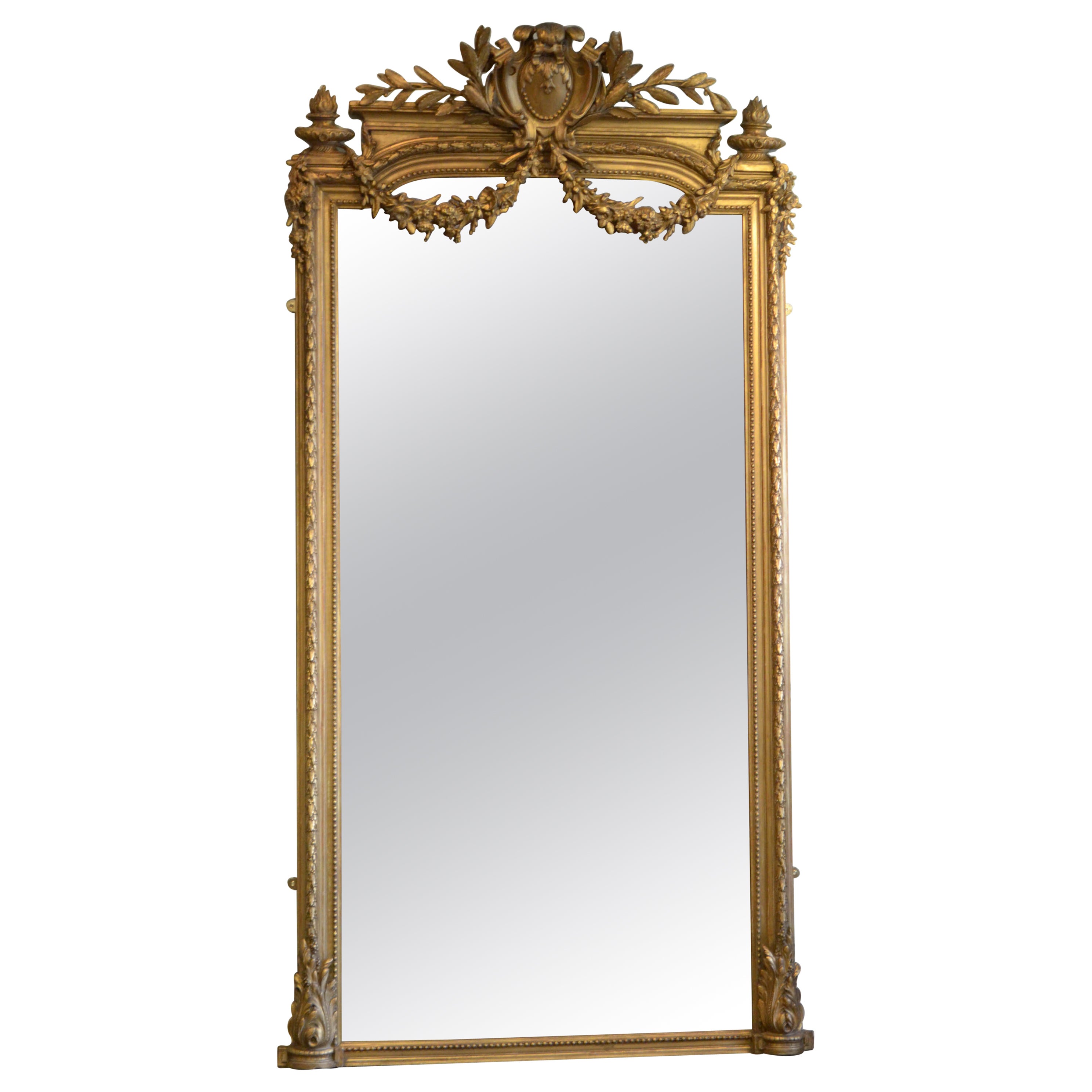 Elegant Edwardian Inlaid Satinwood Cheval Mirror For Sale at 1stDibs ...